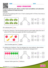 Mixed Operations Worksheets